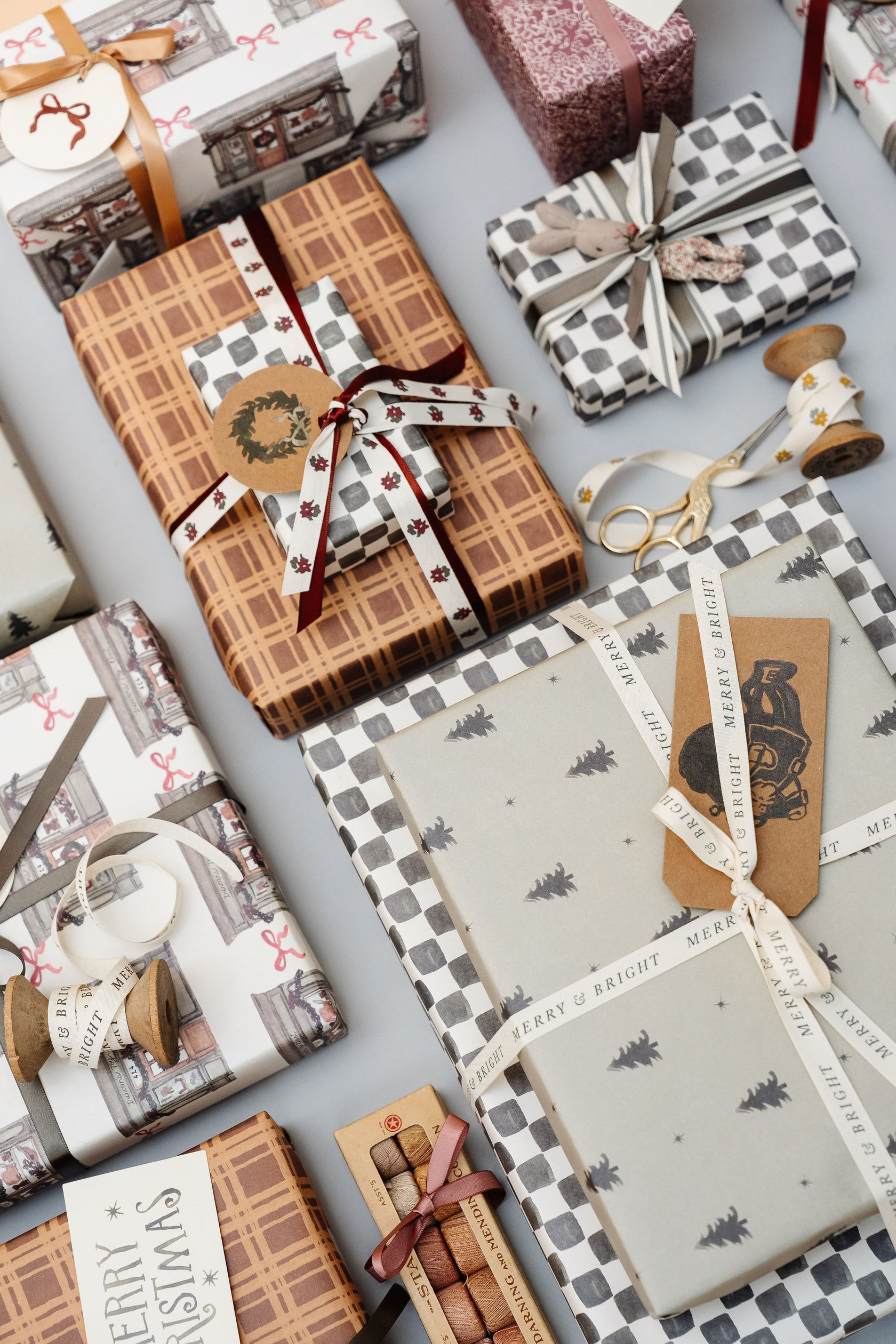 'Painted Checkerboard' Wrapping Sheets – Parcel Paper